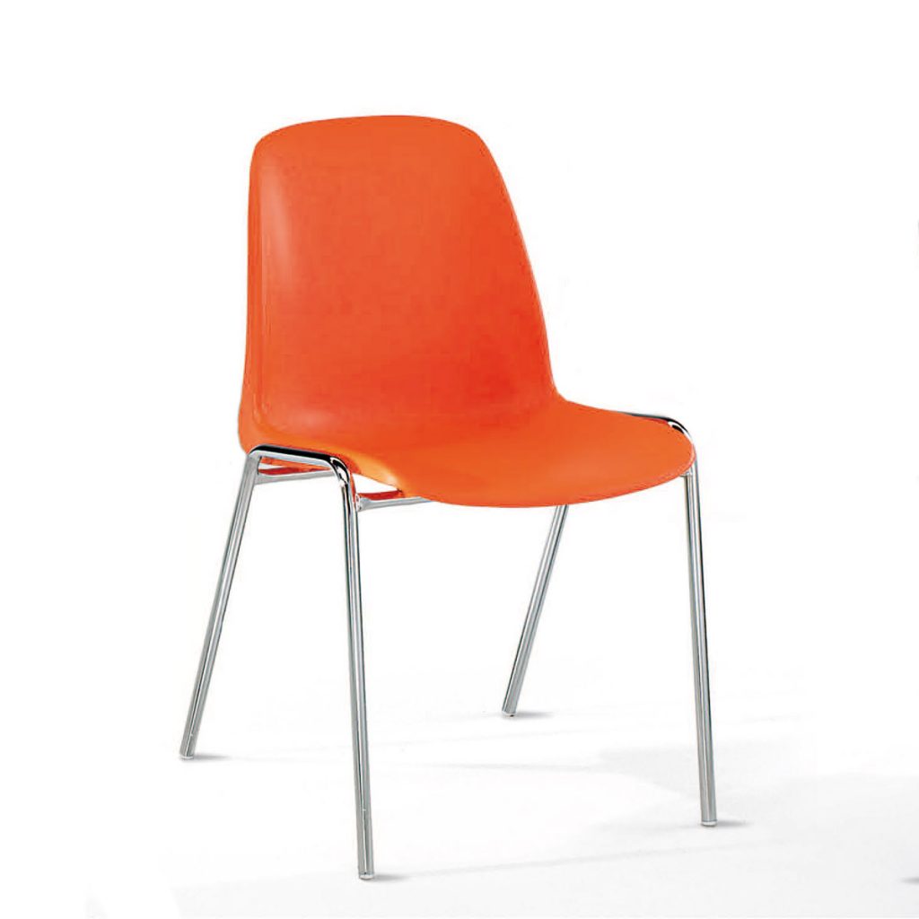 Sedia Plastica Arancio Verona VERAR - Serena Group